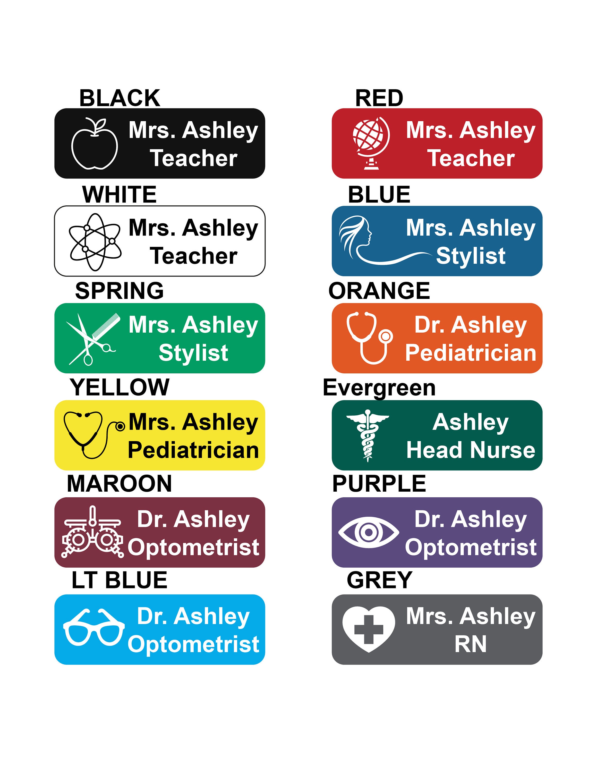 Magnetic Church Name Tag, Pastor Name Badge, Engraved Reverend Name Pin ...