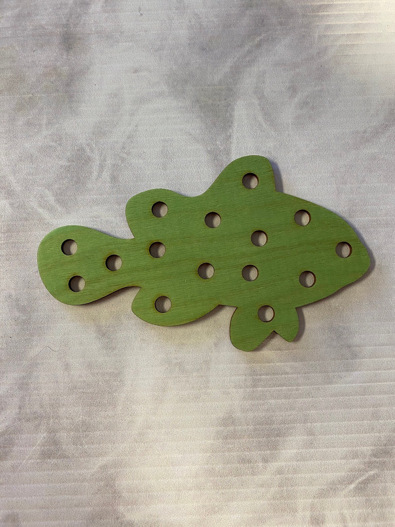 Wood Fish Lacing Board Fish Shaped Busy Board wood lace | Etsy