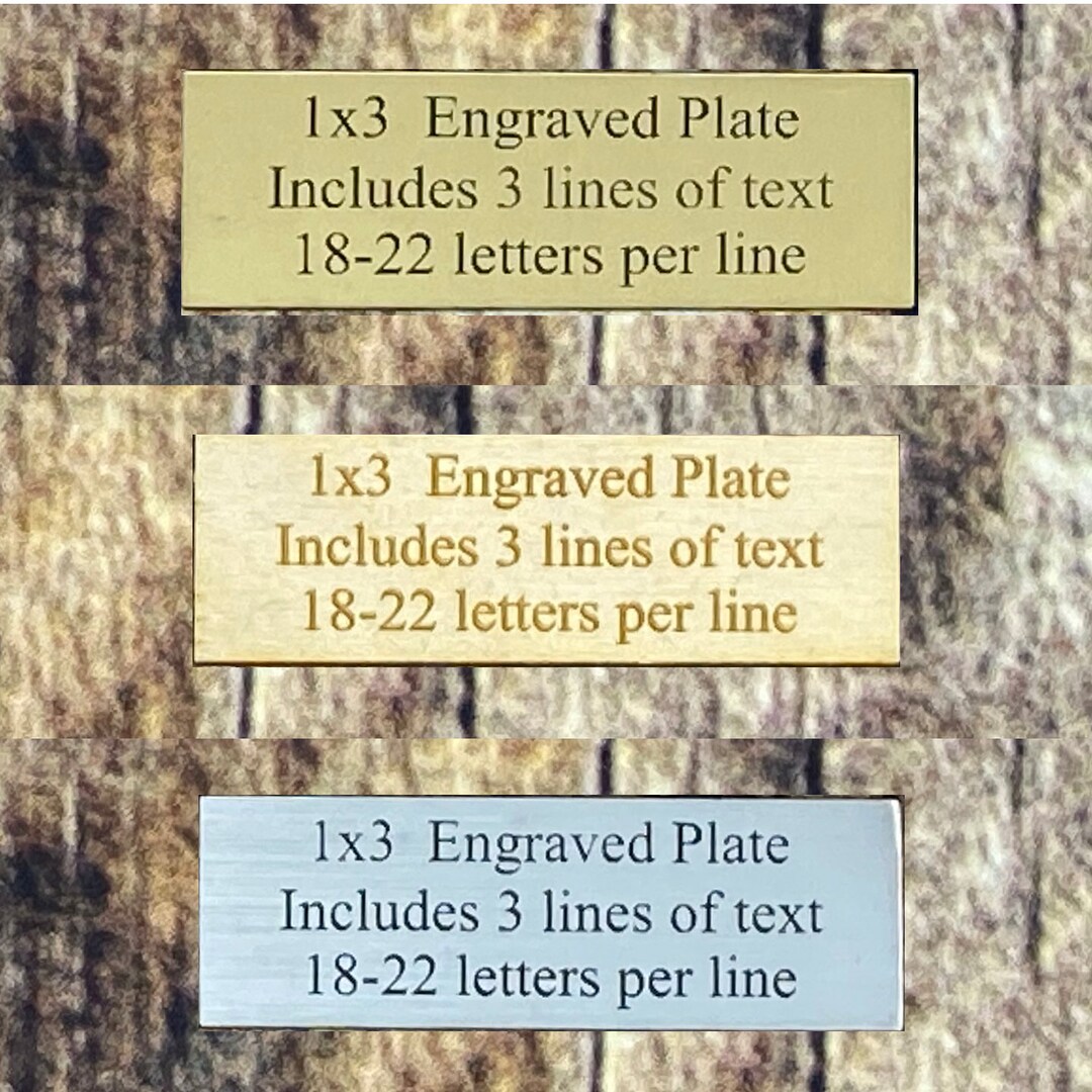 Custom Engraved 1x3 Name Plate, Engraved Pet Memorial Plaque, Wooden ...