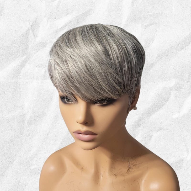 Wigs for Older Black Women 100% Human Hair - Etsy