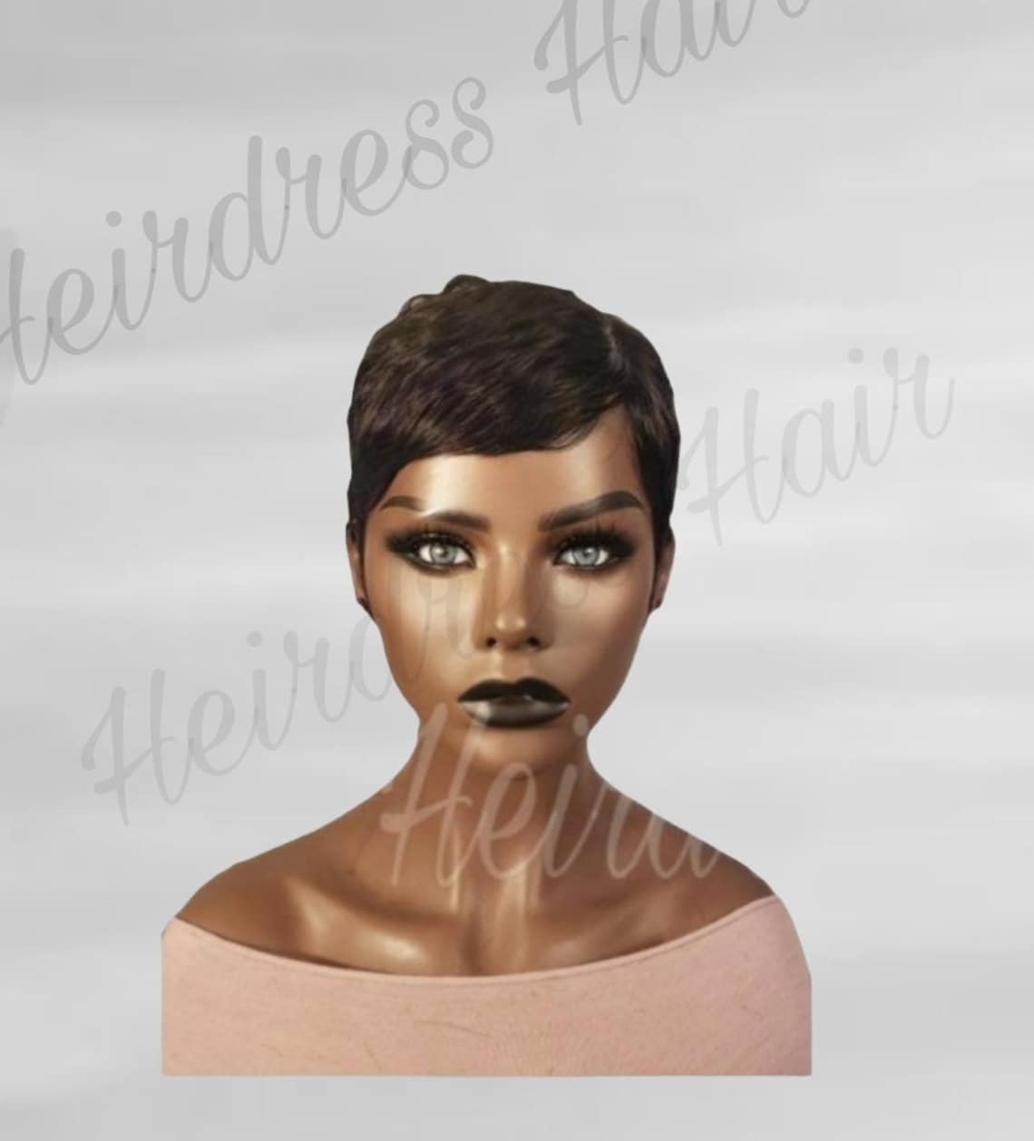 TERRI Beginners Friendly Petite Wig 100% Human Hair Pixie Black Woman ...