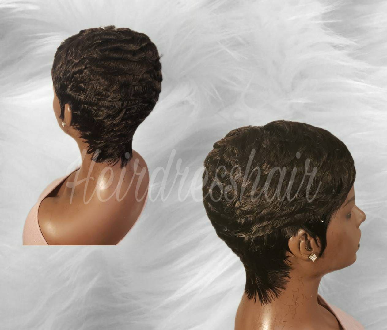 TERRI Beginners Friendly Petite Wig 100% Human Hair Pixie Black Woman ...