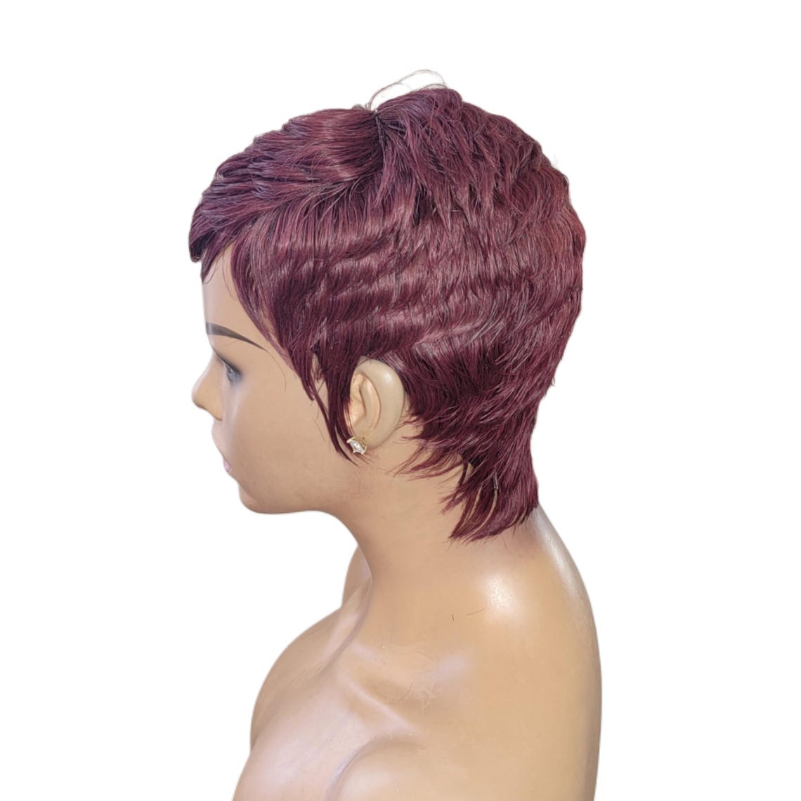 Tapered Razor Cut Pixie Wig: Short Human Hair Wig for Black Women - Etsy