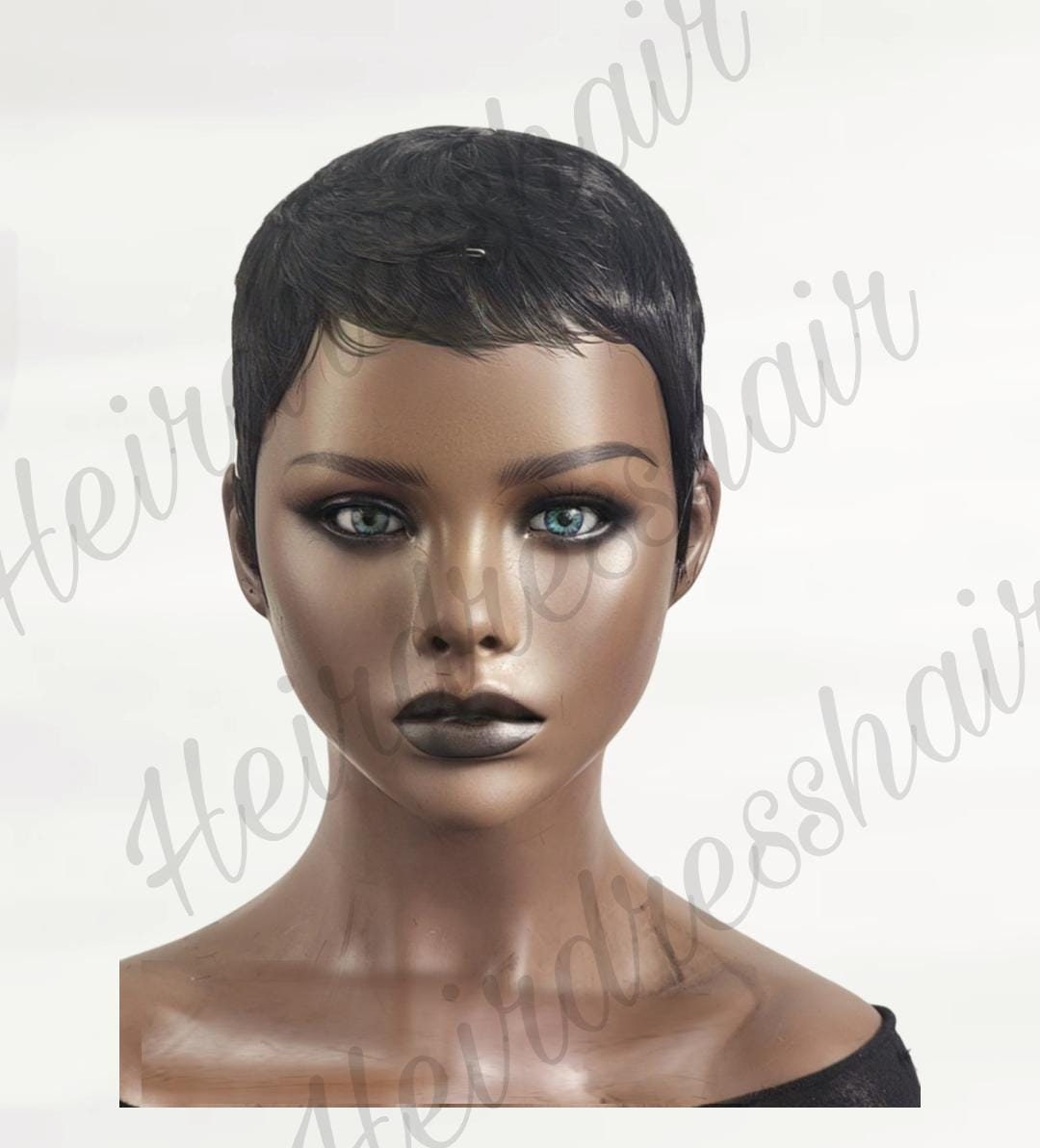 TIANA Beginners Wig Short Tapered Razor Cut Wig 100% Human Hair Wig ...