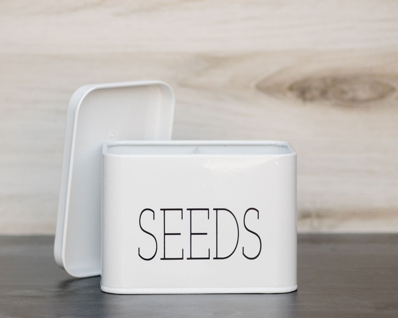 SEEDS TIN BOX Farmhouse Kitchen Décor Gardening Organization - Etsy