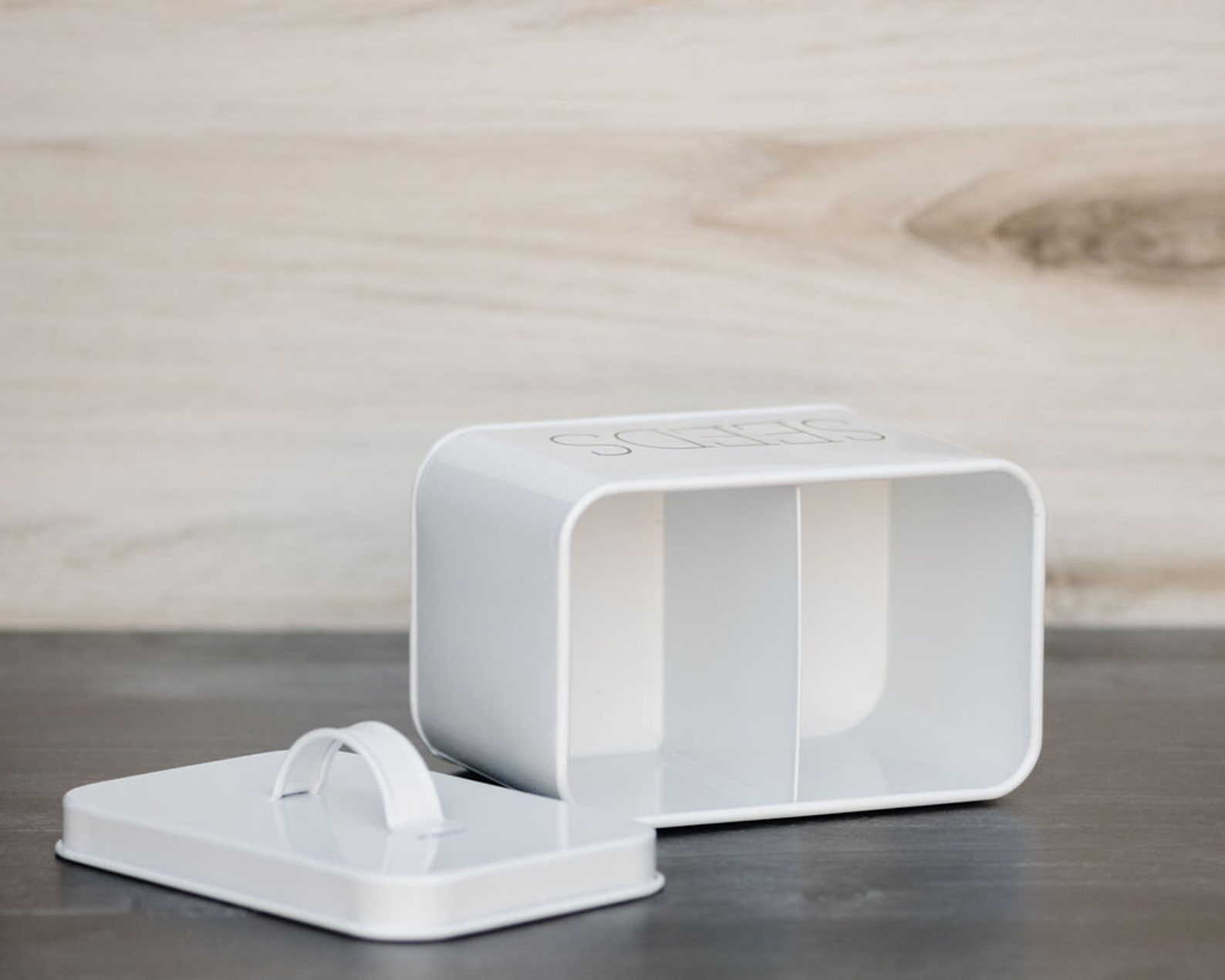 SEEDS TIN BOX Farmhouse Kitchen Décor Gardening Organization - Etsy