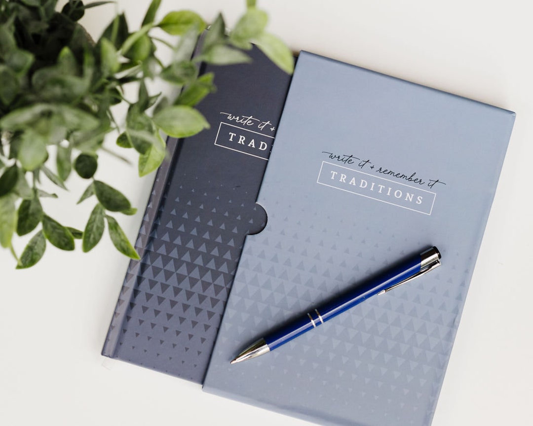 Family Traditions Book, Perpetual Calendar, Keepsake Notebook, Memory ...