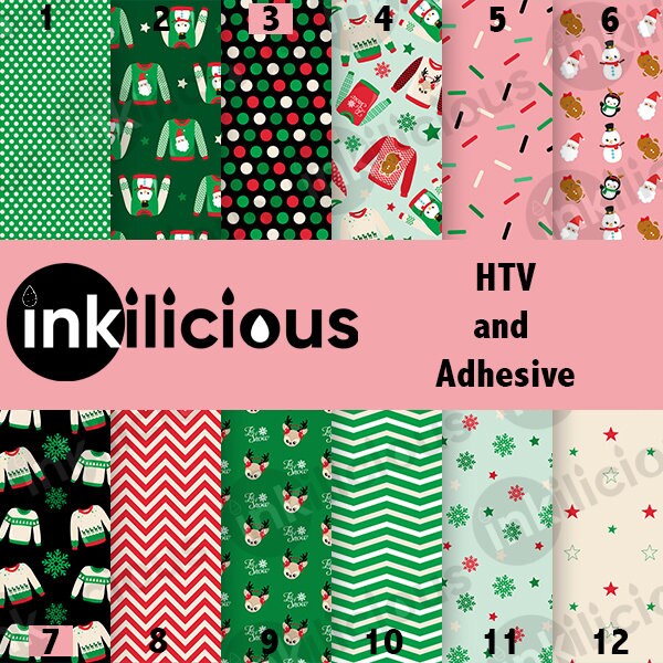 Christmas Heat Transfer Vinyl - Etsy