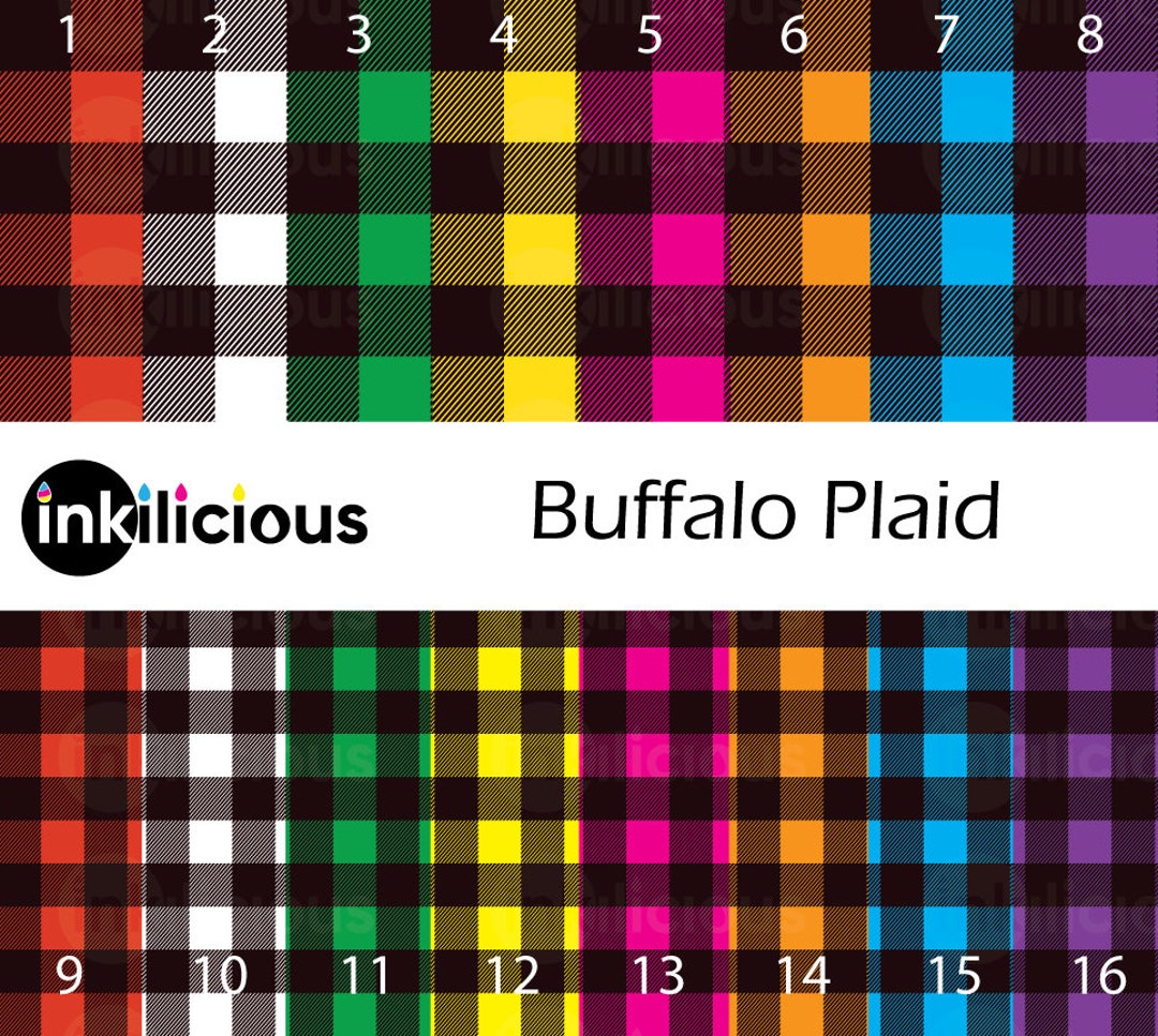 Pattern Vinyl, Buffalo Plaid, HTV, Printed Vinyl, Adhesive Outdoor ...