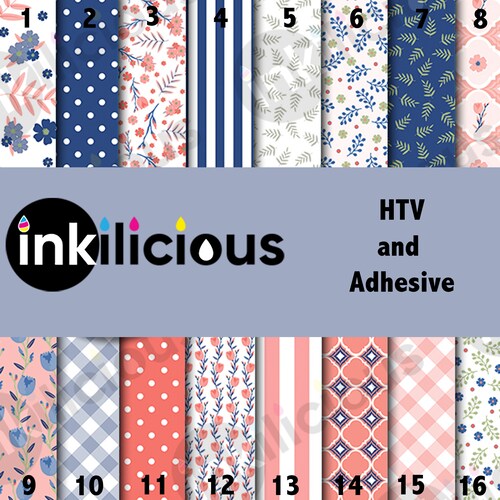 Rose Gold Printed Patterned Vinyl HTV Iron on Heat Transfer | Etsy