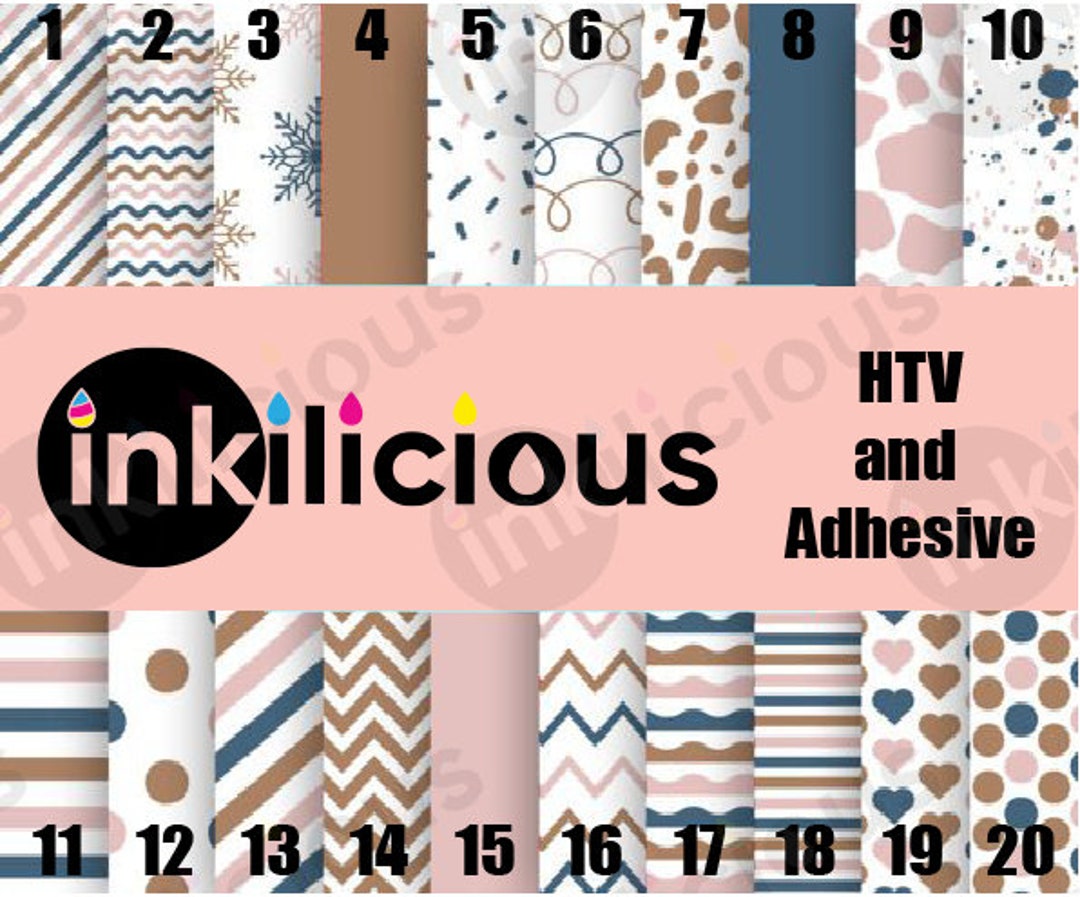 Pattern Vinyl, Christmas Prints, HTV, Printed Vinyl, Adhesive Vinyl ...