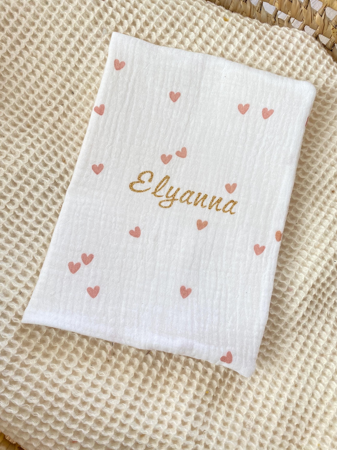 Personalized Health Record Cover - Heat-sealed Writing - Double Cotton ...