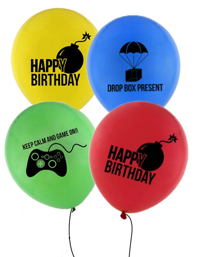 Gaming Birthday Banner - Video Game Controller Balloons - Gaming ...