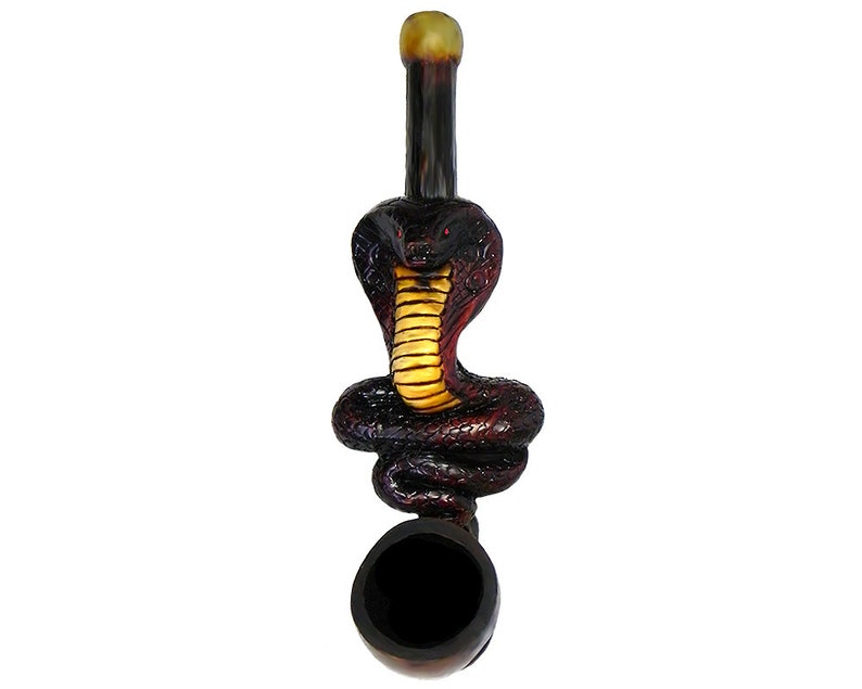 Cobra Snake Tobacco Smoking Hand Pipe Handmade Animal Pipe - Etsy