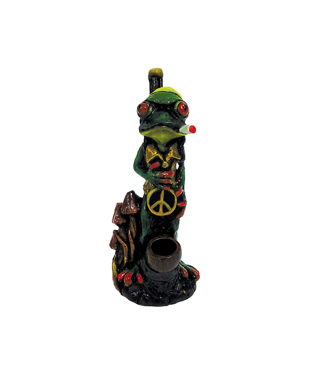 Rasta Tree Frog Tobacco Smoking Pipe Handmade Enchanted Forest Animal ...