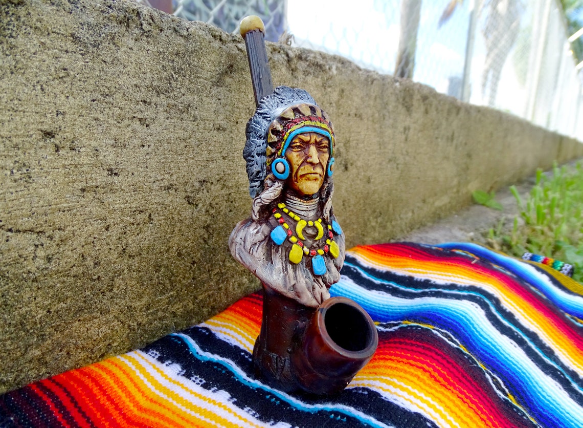 Native American Indian Tobacco Smoking Pipe Handmade | Etsy