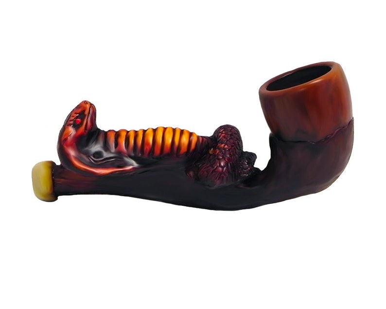 Cobra Snake Tobacco Smoking Hand Pipe Handmade Animal Pipe - Etsy