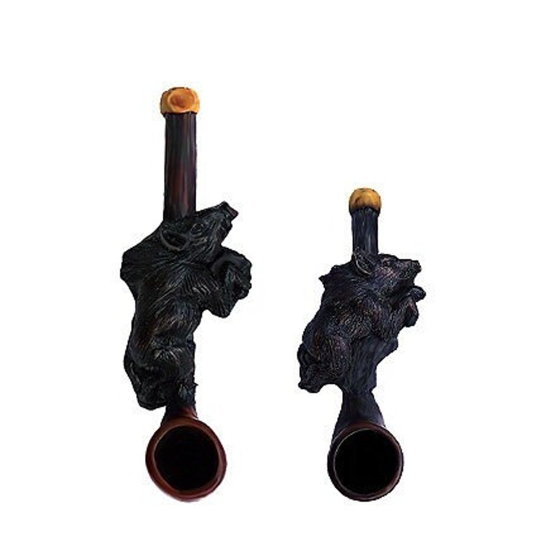 Wild Boar Tobacco Smoking Hand Pipe Handmade Spirit Animal - Etsy