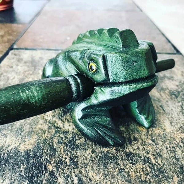 Wooden Frog - Etsy