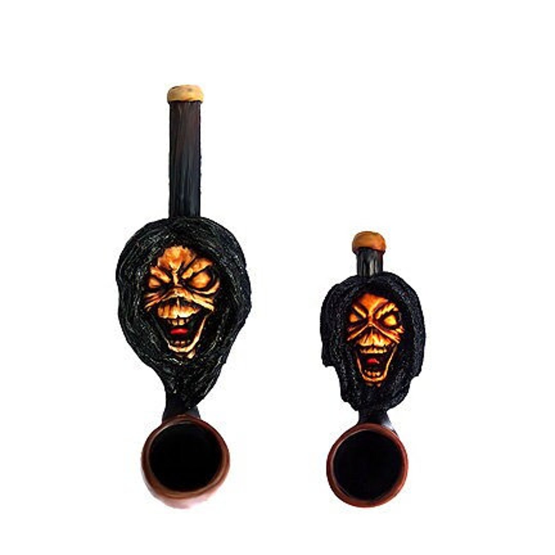 Eddie Head Tobacco Smoking Hand Pipe Handmade Iron Maiden - Etsy