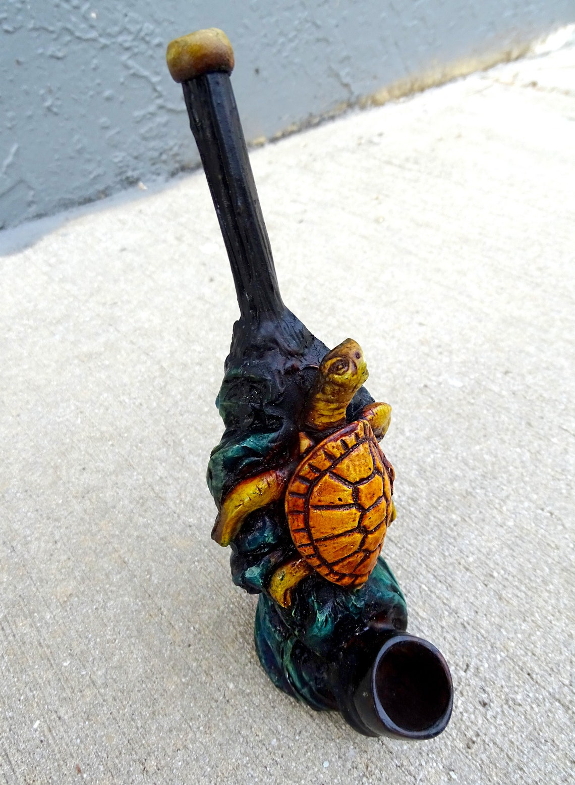 Surfing Sea Turtle Tobacco Smoking Pipe Handmade Sea Animal - Etsy