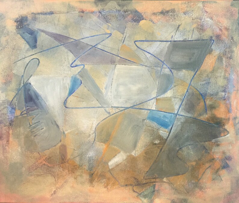 Amber Abstract Panting Canvas Print - Etsy