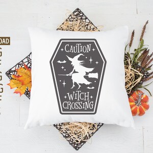 Caution Witch Crossing SVG | Halloween SVG | Cricut, Silhouette + More ...