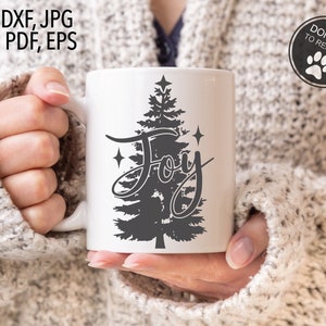 Joy Christmas Tree SVG | Christmas SVG | Christmas Sign Svg | Christmas ...