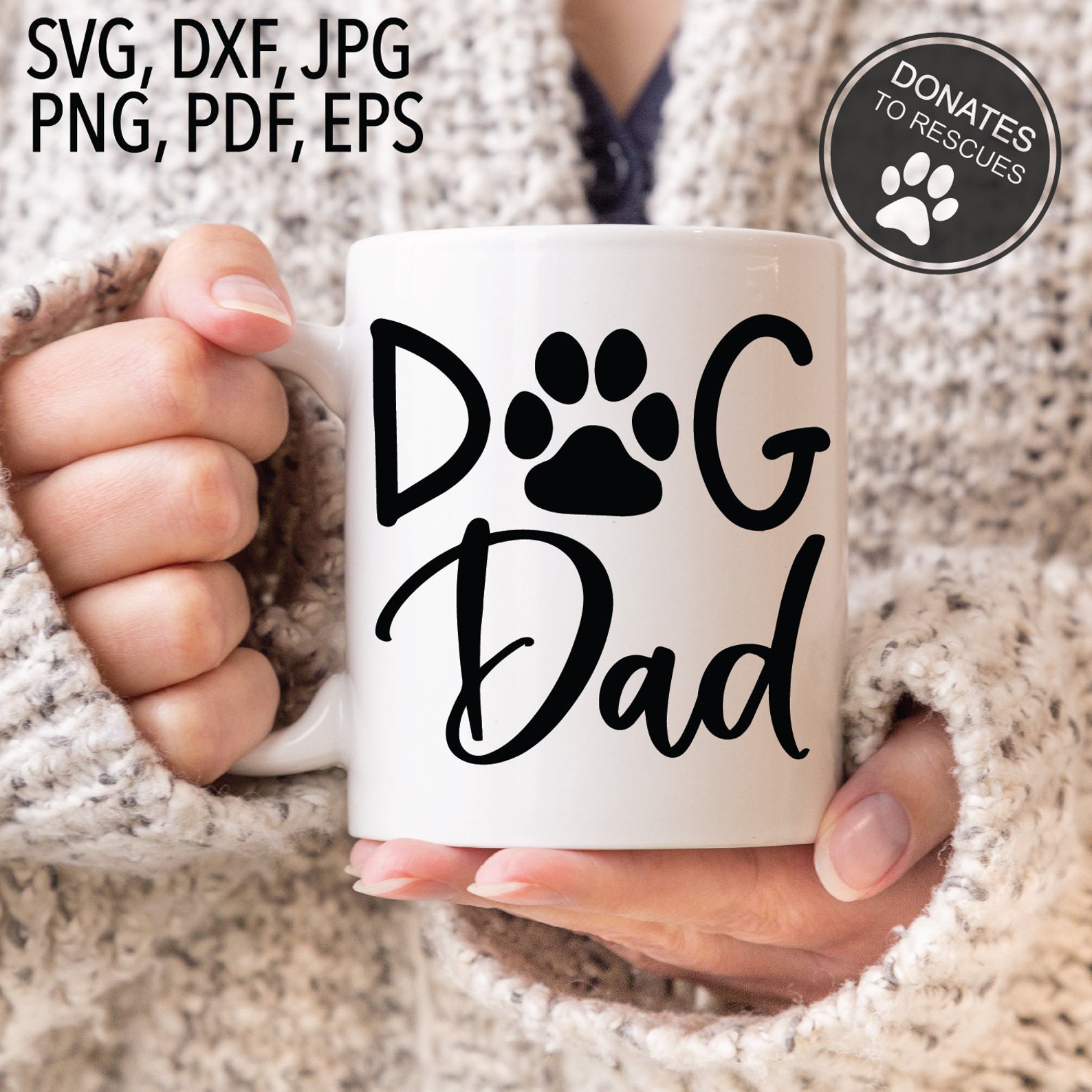 Dog Dad SVG Dog Paw Svg Dog Dad Shirt Svg Dog Dad - Etsy