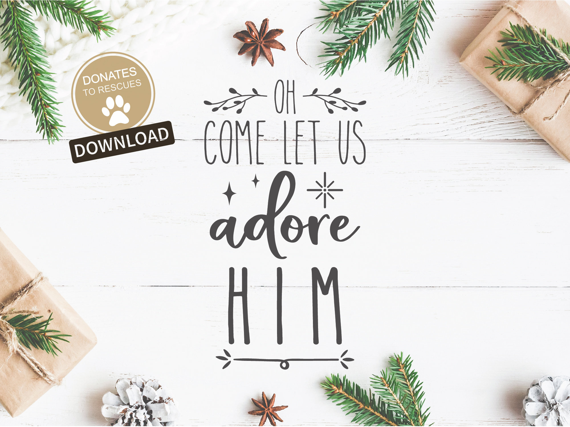Oh Come Let Us Adore Him SVG | Christmas Svg | Christmas Shirt Svg ...