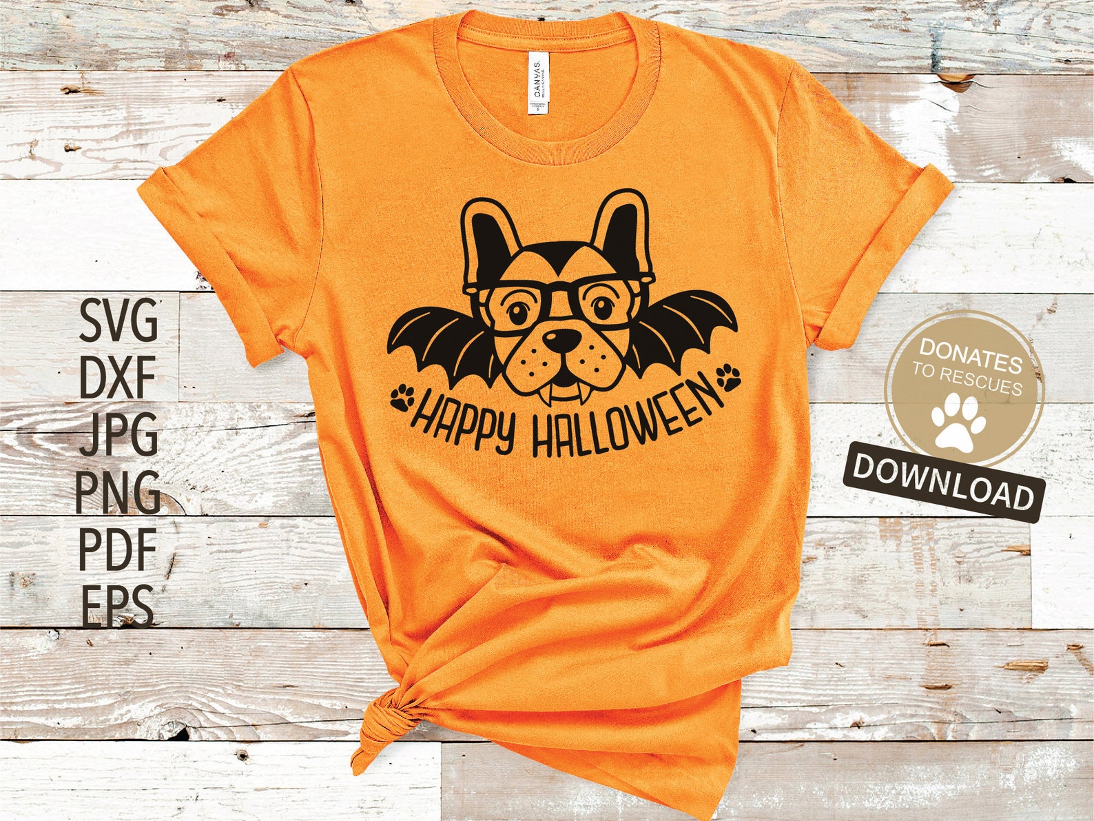 Happy Halloween Frenchie Bat SVG | Cute Halloween Svg | Frenchie Svg ...