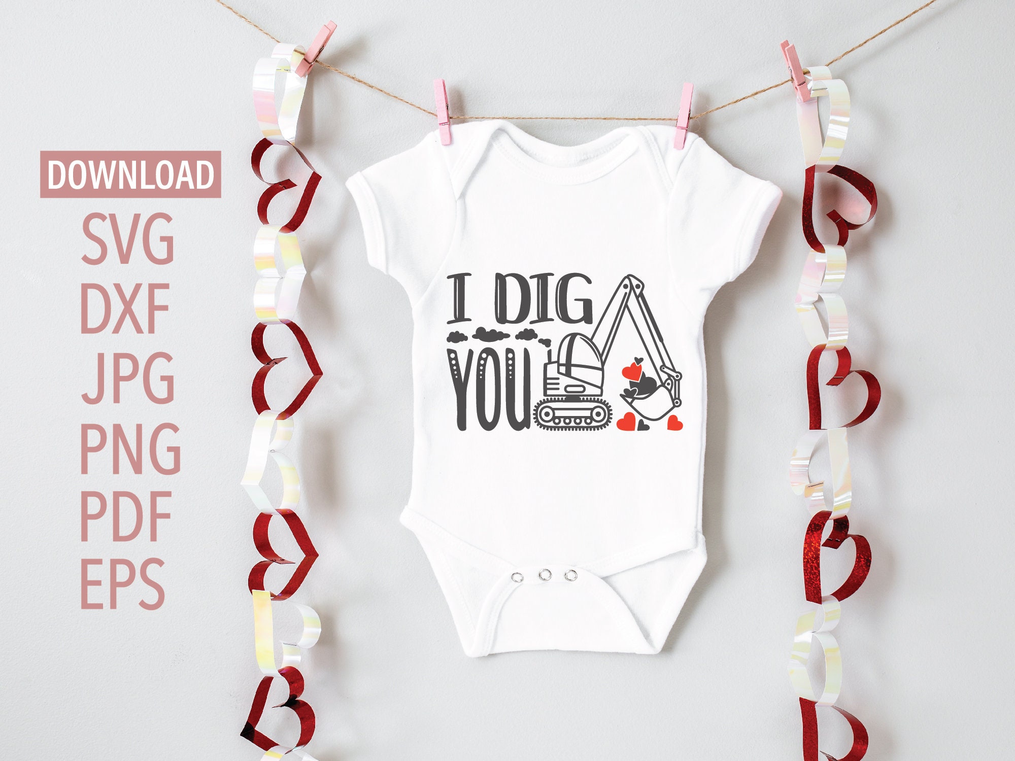 I Dig You Valentine's Day SVG I Dig You Svg Valentines - Etsy