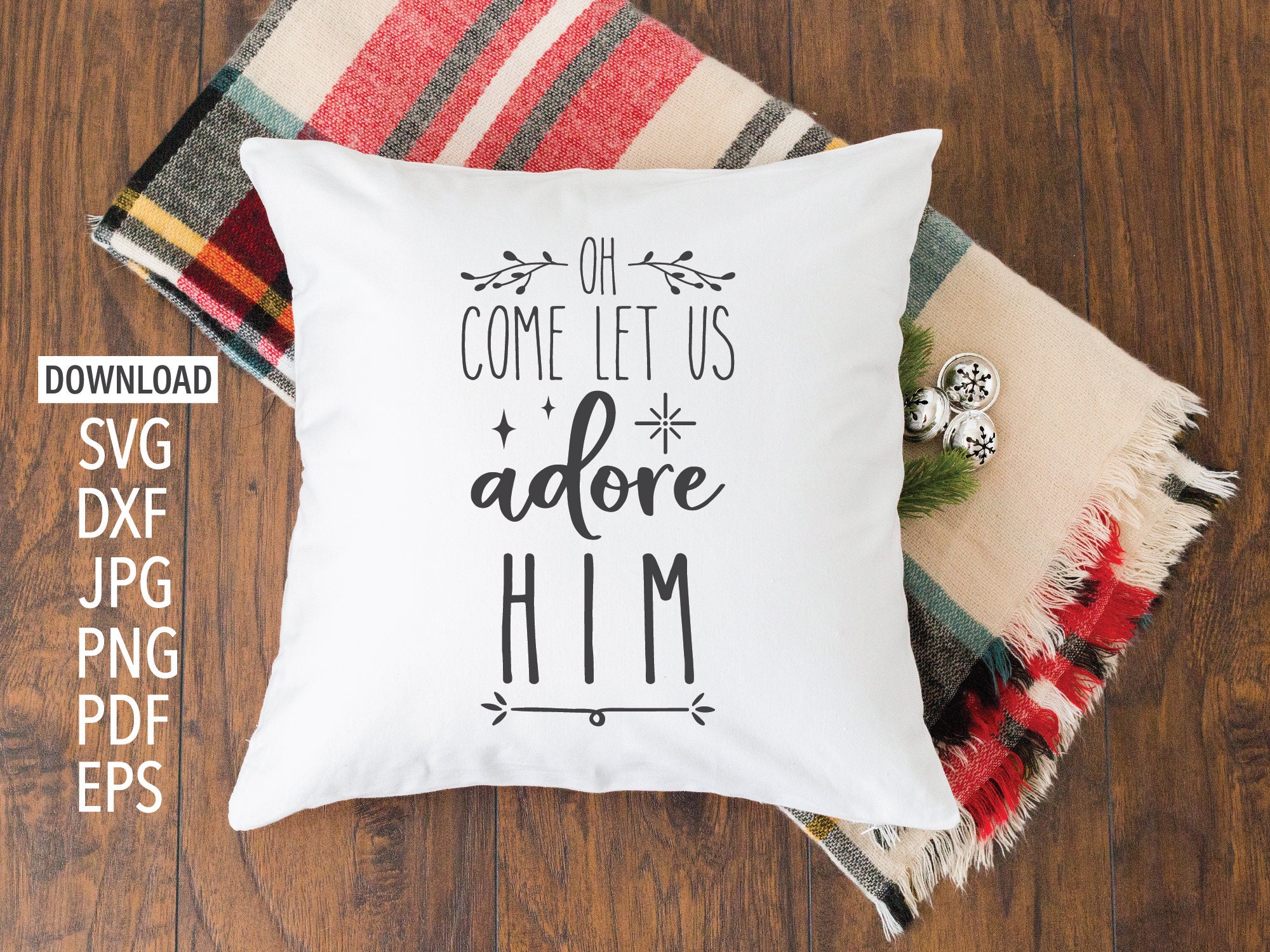 Oh Come Let Us Adore Him SVG Christmas Svg Christmas Shirt | Etsy