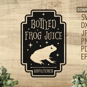 Bottled Frog Juice Halloween Label SVG | Cricut, Silhouette + More ...