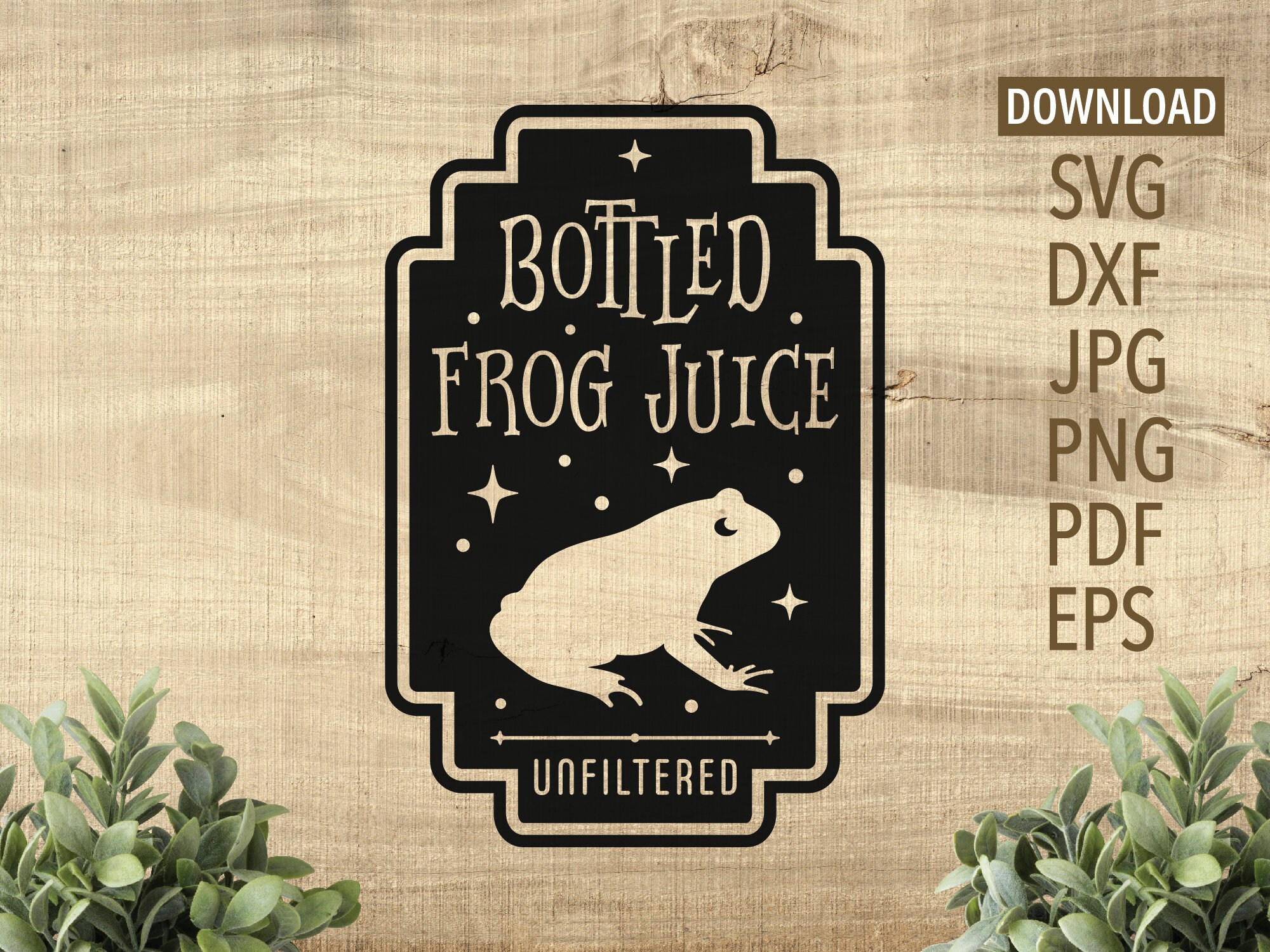 Bottled Frog Juice Halloween Label SVG Cricut Silhouette - Etsy