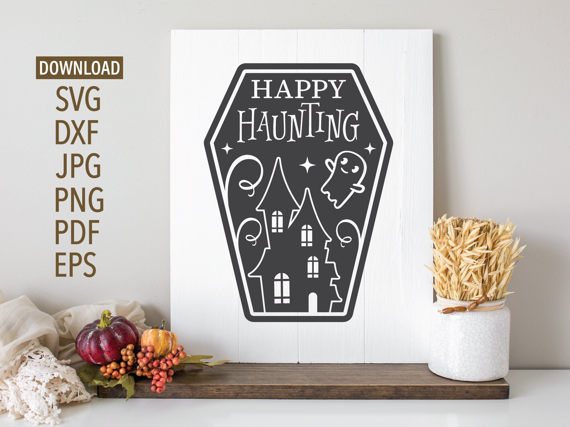 Happy Haunting SVG Halloween SVG Cricut Silhouette More - Etsy