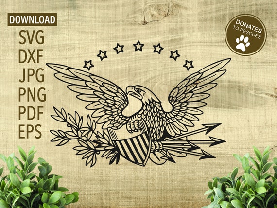 Vintage Patriotic Eagle