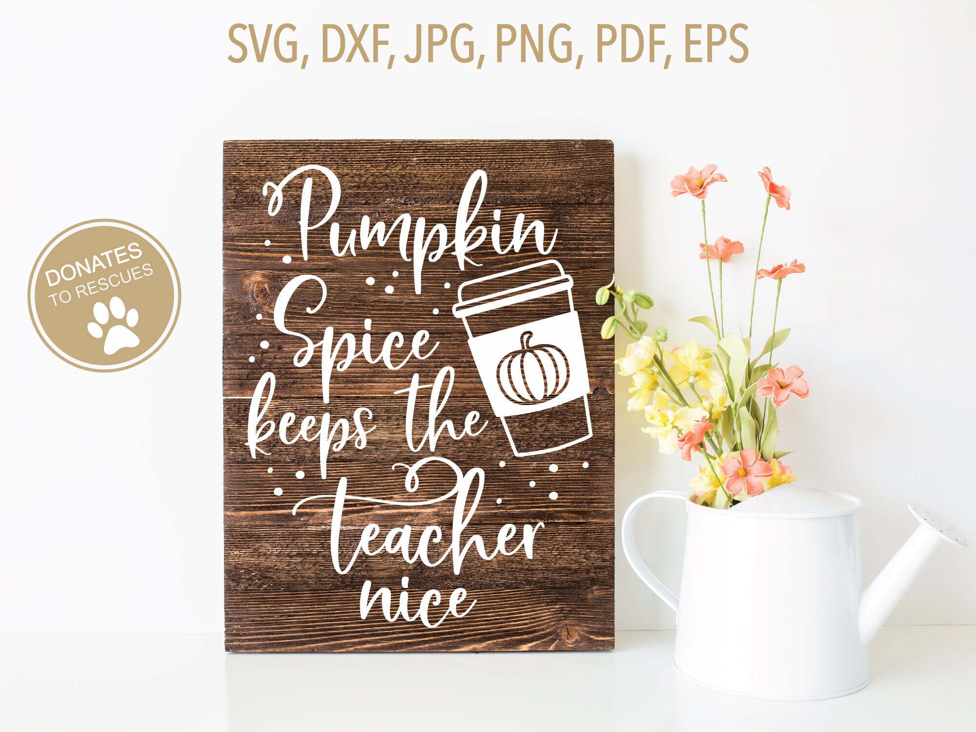 Pumpkin Spice Keeps the Teacher Nice SVG | Funny Teacher Svg | Fall Svg ...