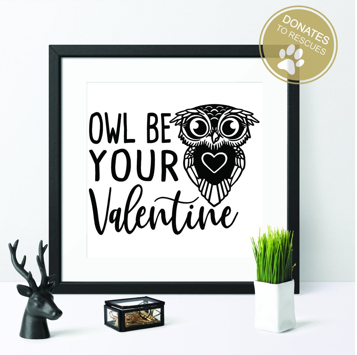 Owl Be Your Valentine SVG DXF Valentines Day Shirt SVG | Etsy