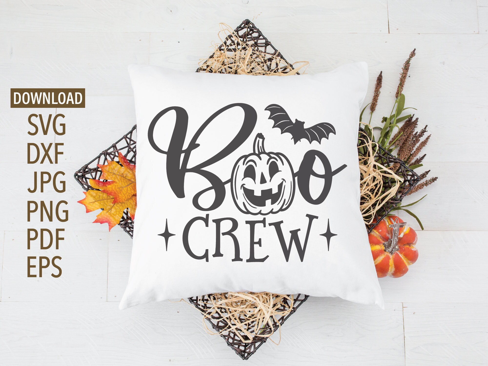 Boo Crew Halloween SVG Cricut Silhouette More Halloween | Etsy