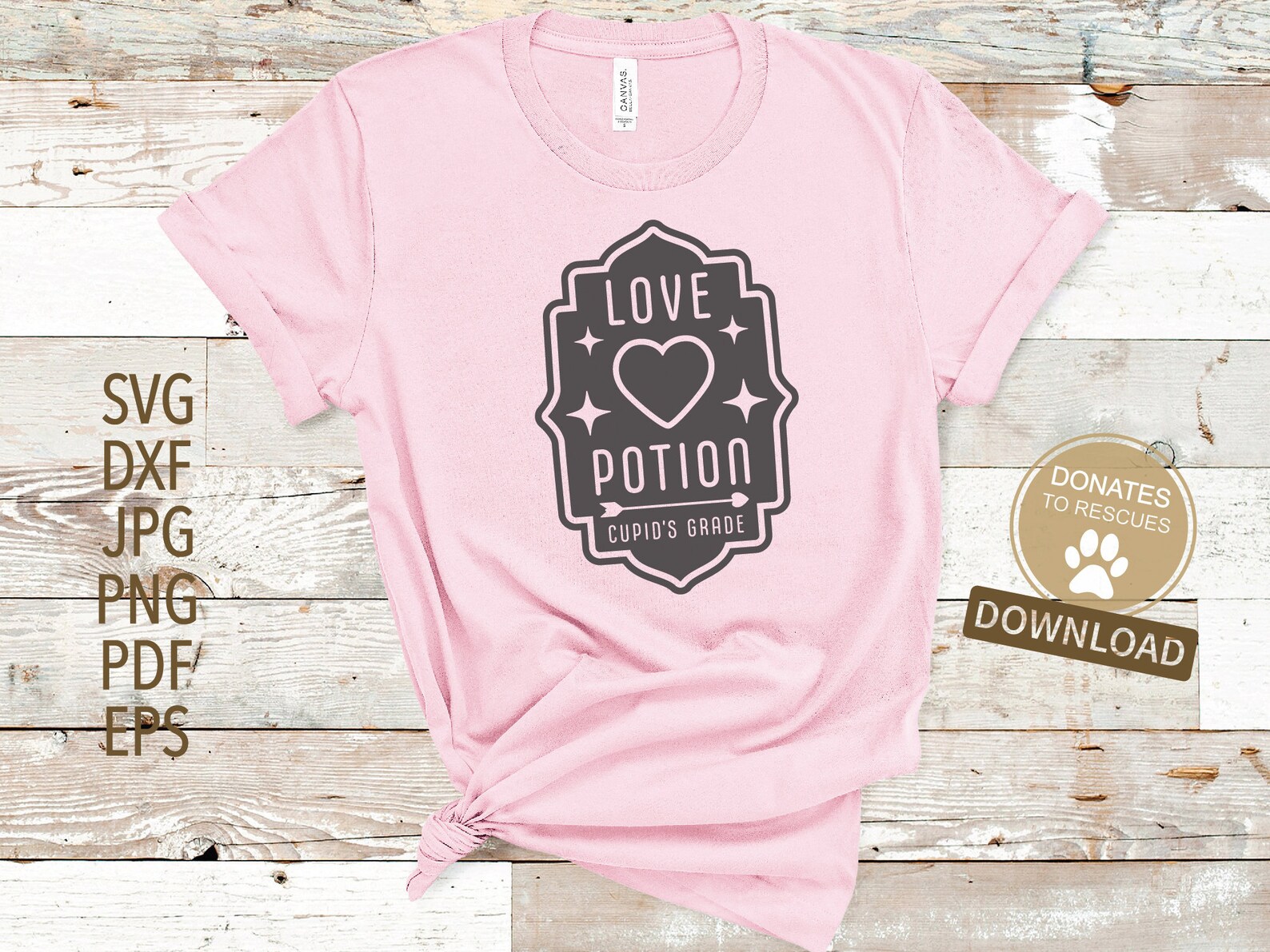 Love Potion Valentine's Day SVG Cricut Silhouette | Etsy