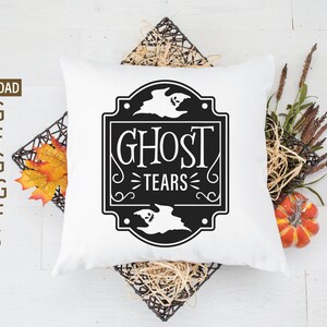 Ghost Tears Halloween Label SVG | Cricut, Silhouette + More ...