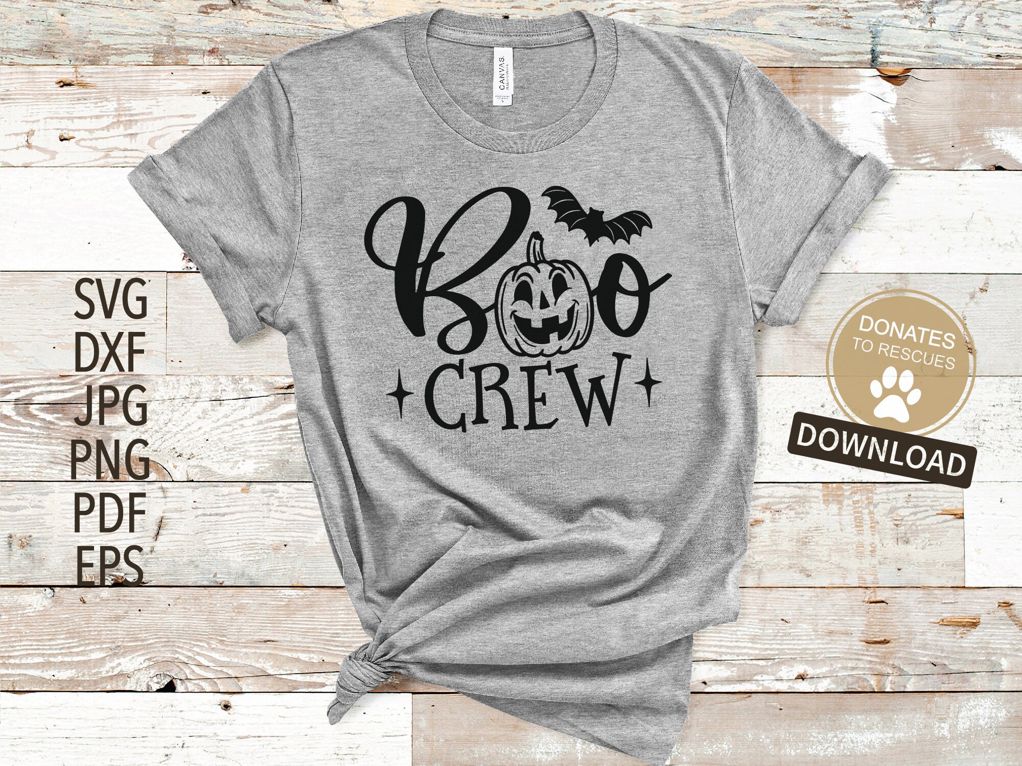 Boo Crew Halloween SVG Cricut Silhouette More Halloween | Etsy