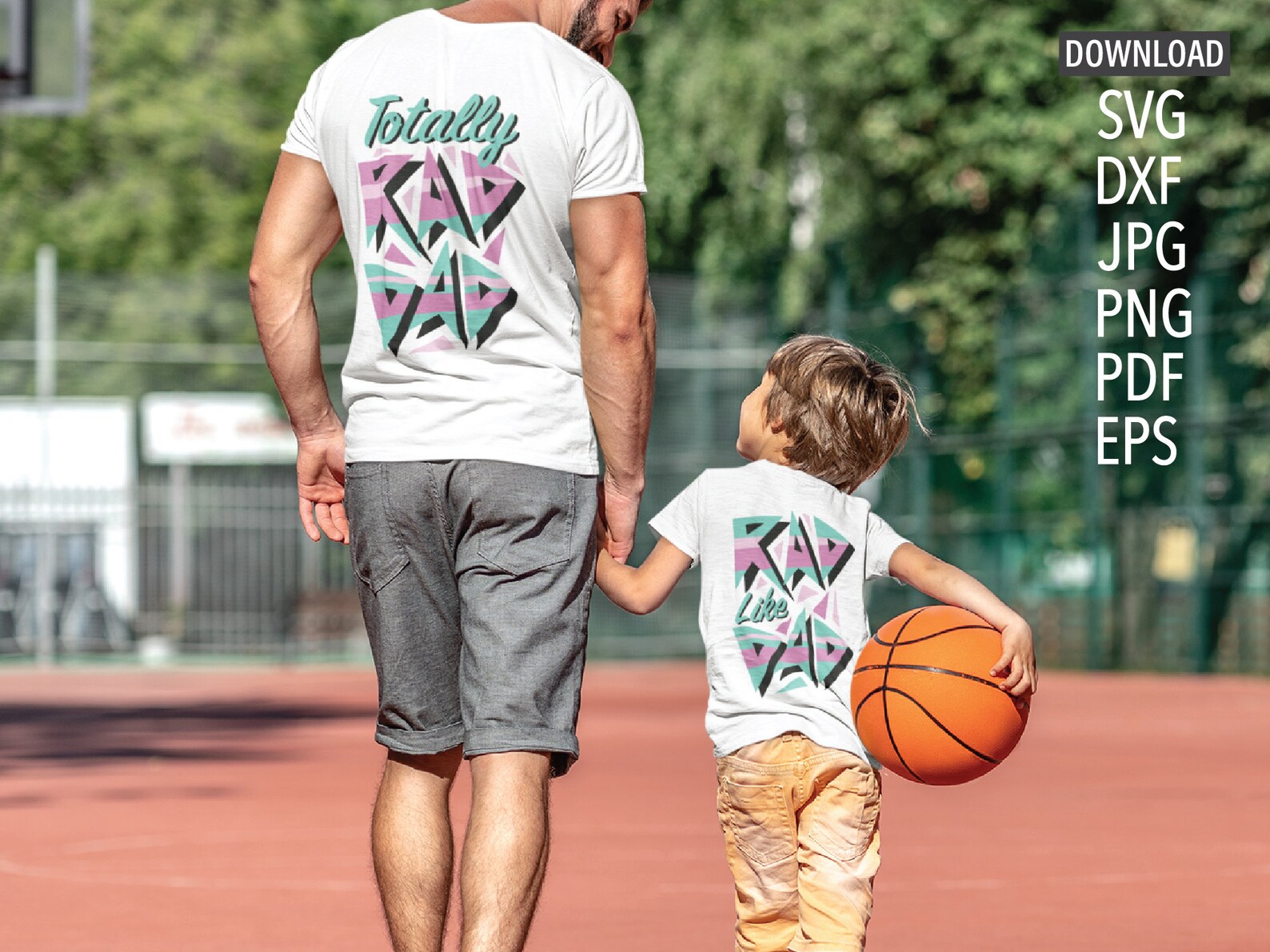Totally Rad Dad SVG With Bonus Rad Like Dad Svg | Fathers Day Svg ...