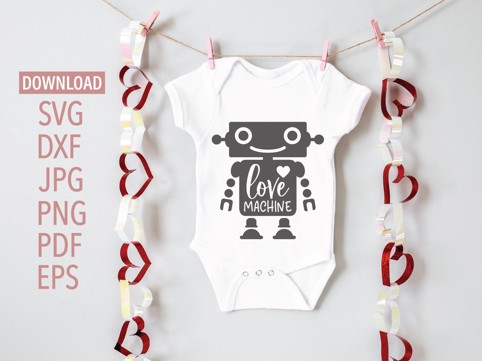 Love Machine SVG Valentine SVG Kids Valentines Day T-shirt - Etsy