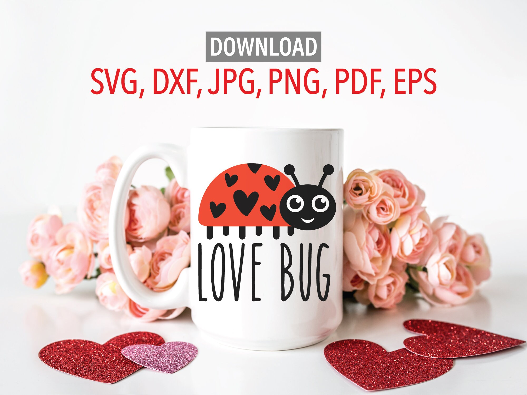 Love Bug SVG Valentines Day SVG Kid's Valentines Svg | Etsy