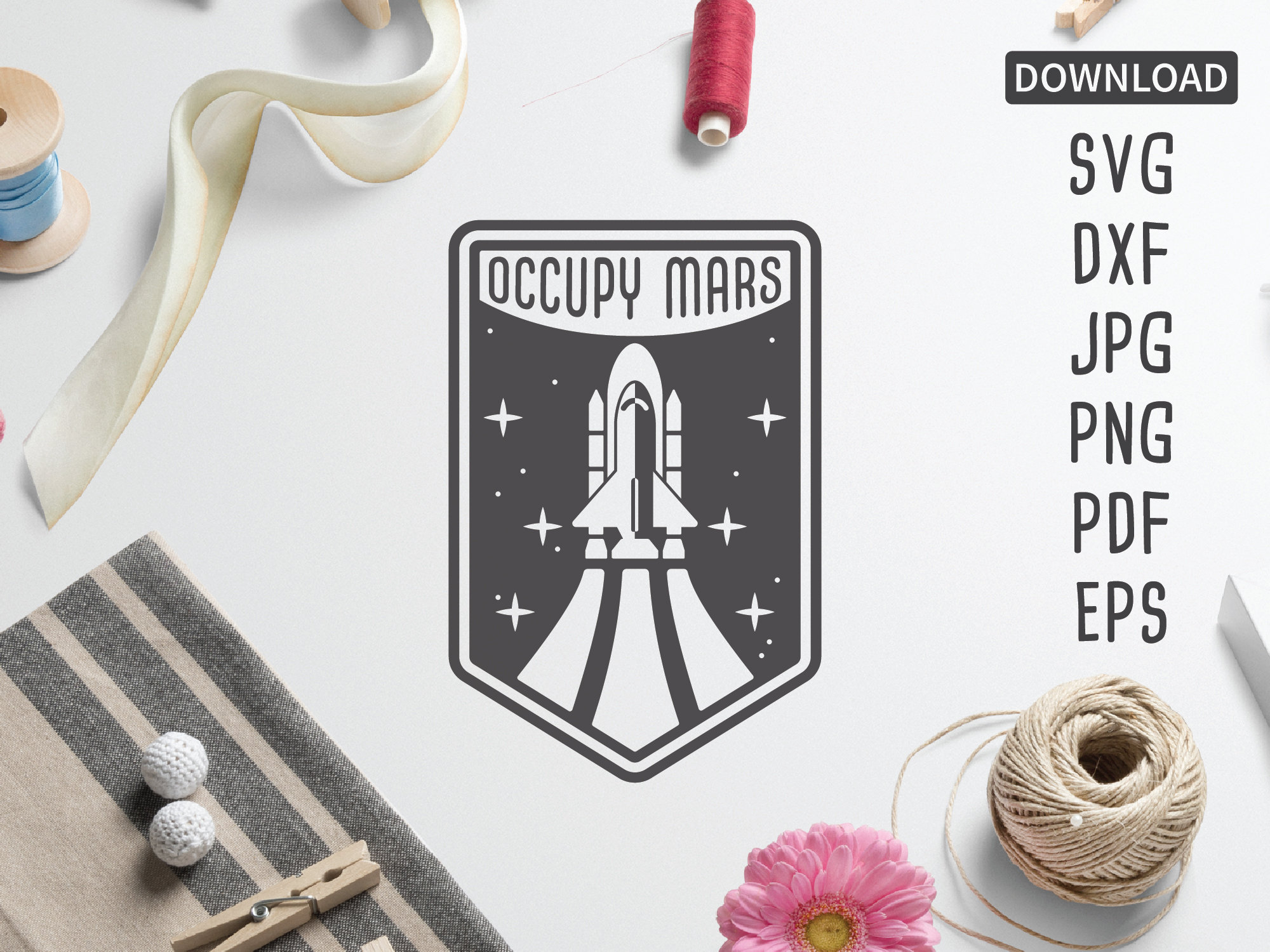 Occupy Mars SVG Cricut Silhouette More Mars svg Space | Etsy