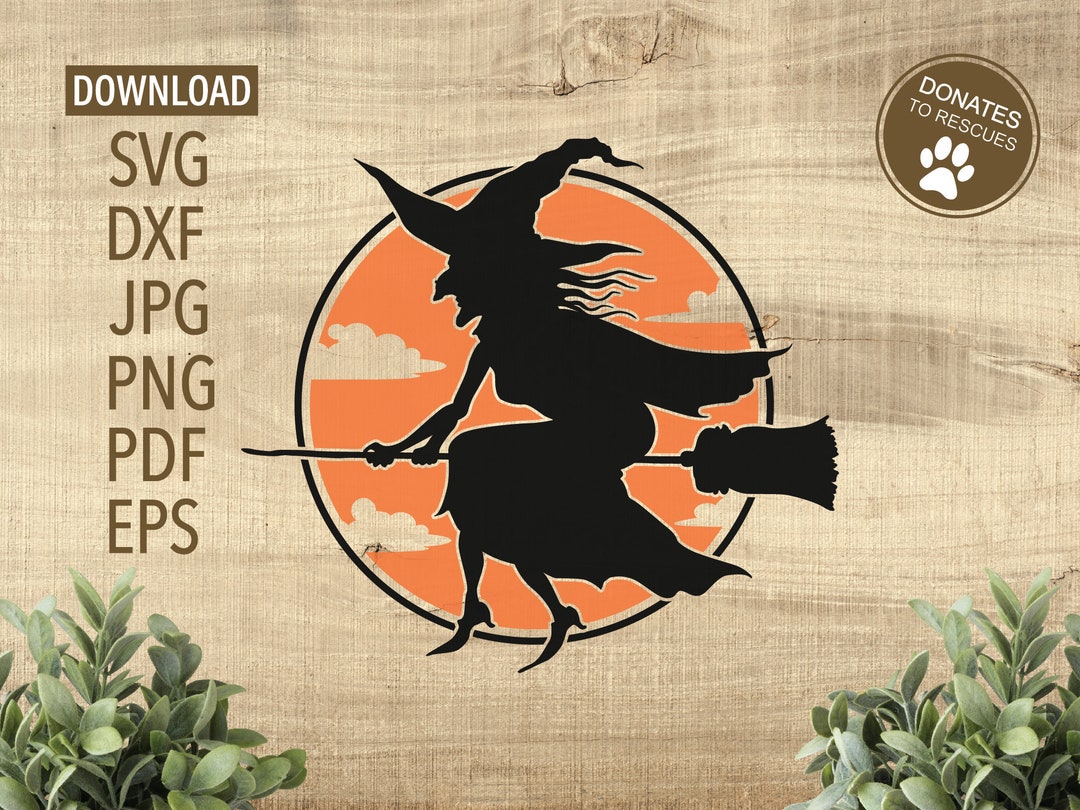 Halloween Witch Clipart SVG | Cricut, Silhouette + More | Witch Svg ...