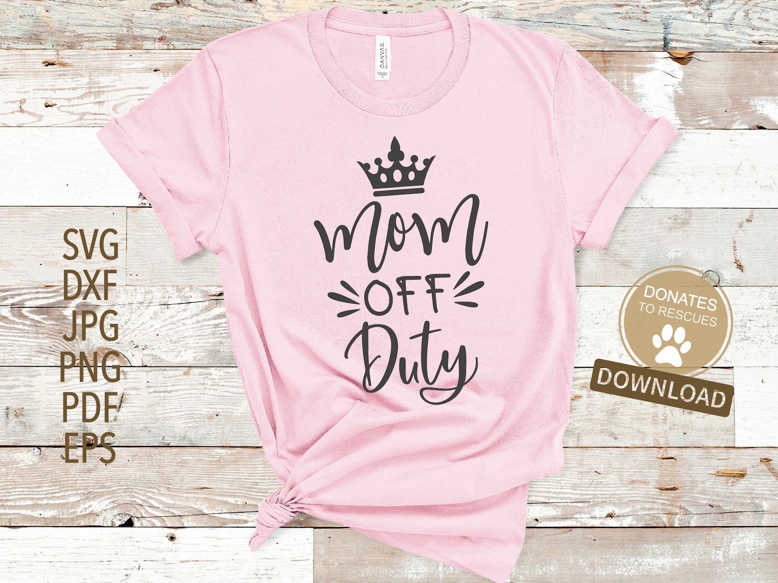 Mom OFF Duty SVG Funny Mother's Day Svg Mom Gift Svg - Etsy