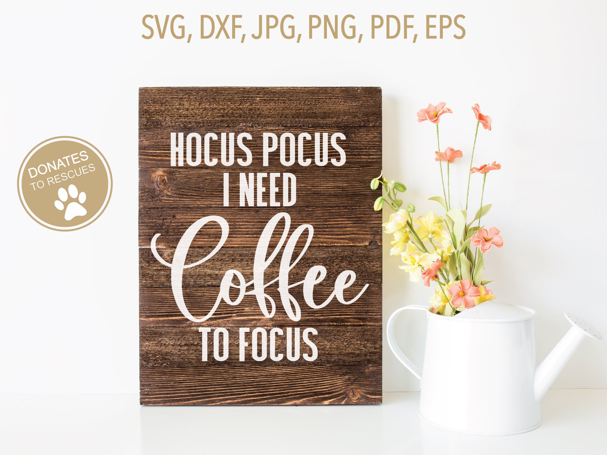 Hocus Pocus I Need Coffee to Focus SVG | Halloween SVG | Cricut ...